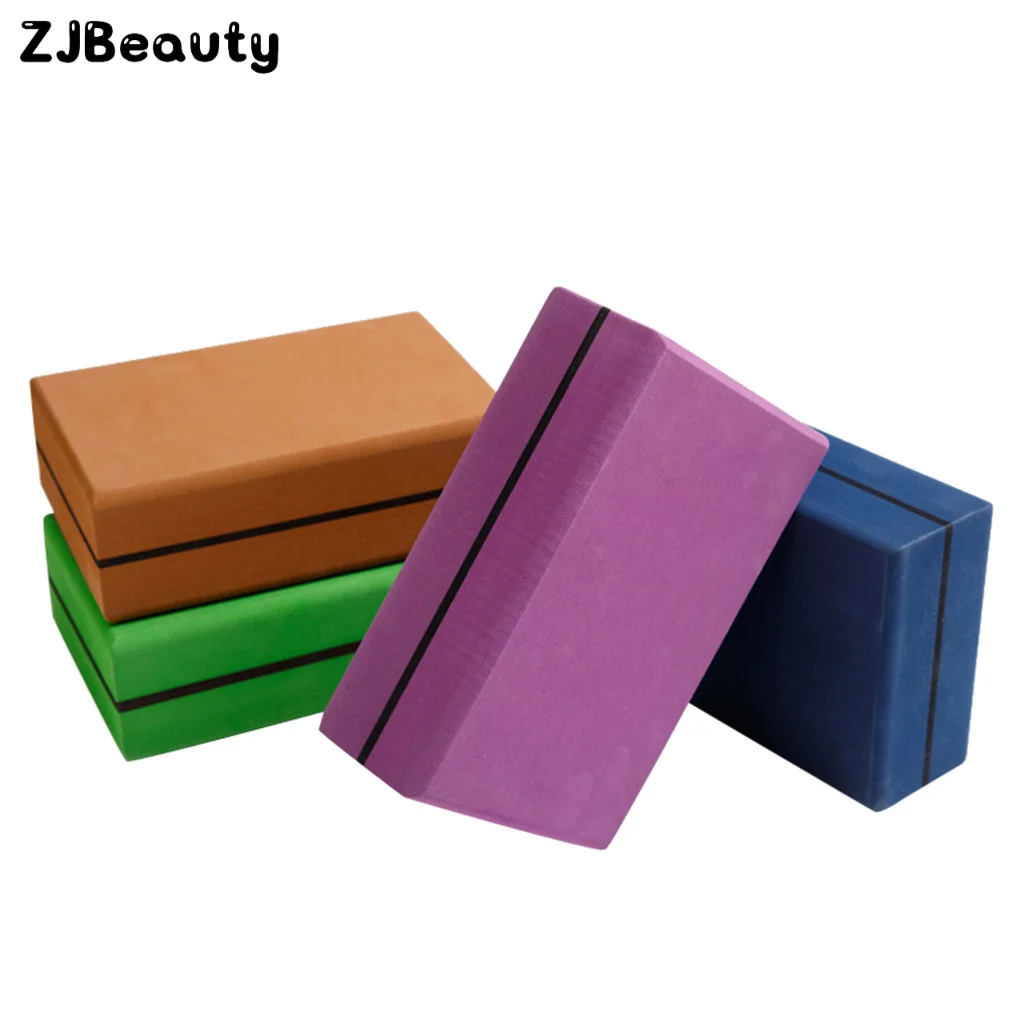 TPE Yoga Block Colorful Foam Block Brick Exercise Fitness Tool Exercise ...