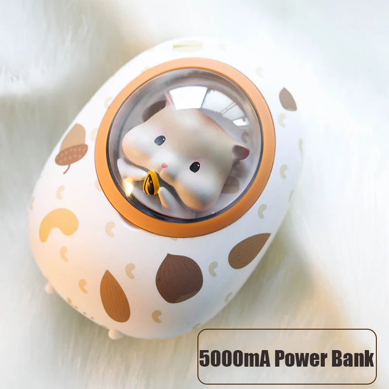 Mini-Portable-5000mAh-Power-Bank-Cute-Space-Capsule-Hamster-Charging ...