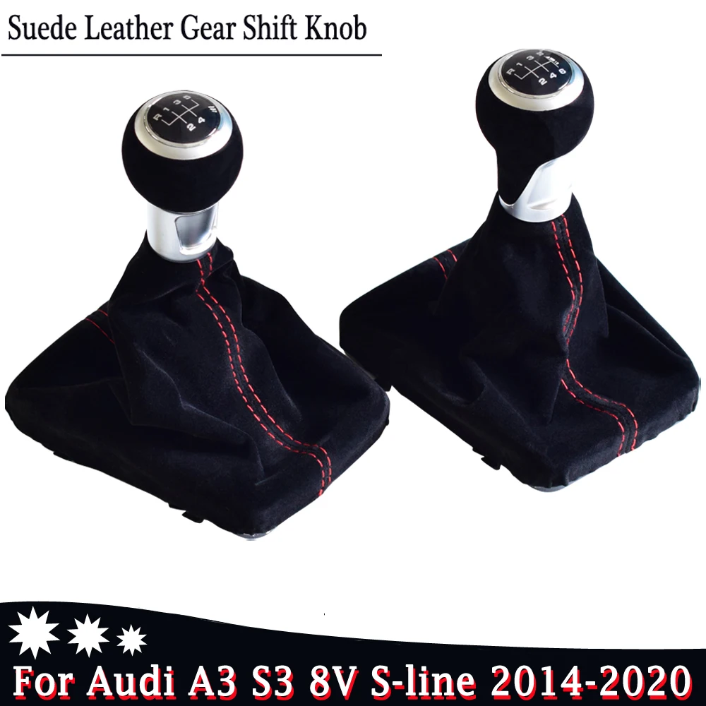 New Style Gear Shift Knob Lever Shifter Complete 5 6 Speed For Audi A3 ...