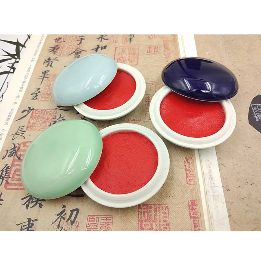 30g-Red-Color-Inkpad-Round-Ceramic-Box-Chinese-English-Name-Stamps-Ink ...