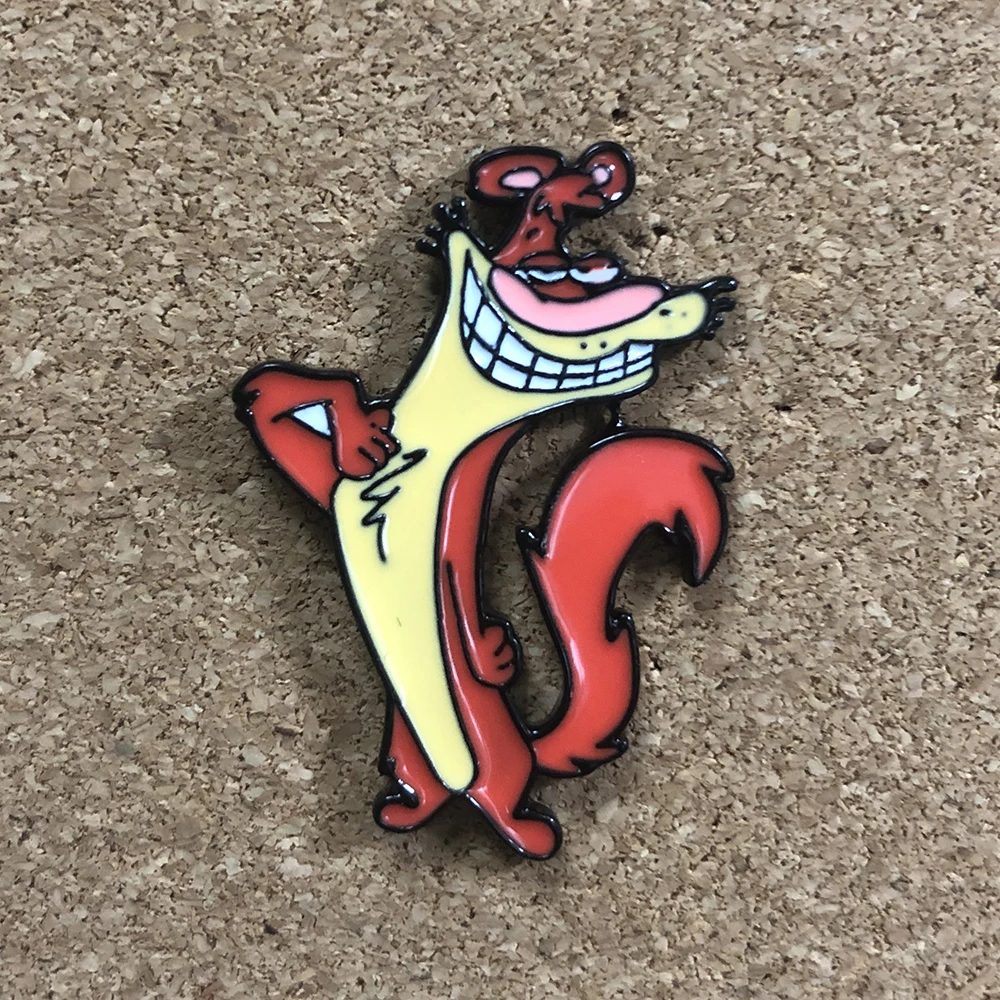 Weasel Pin esmaltado para solapa, alfileres de Anime, insignias de ...