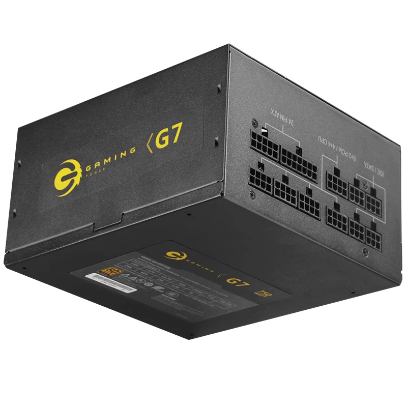 Original PSU For Great Wall Brand Full Module 80plus Gold Game Power Supply Rated 750W Peak 650W ...