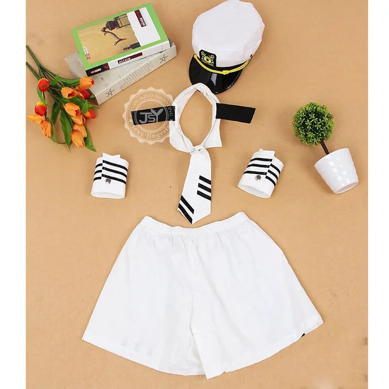 Jimiko brand sexy man uniform white navy uniform temptation halloween ...
