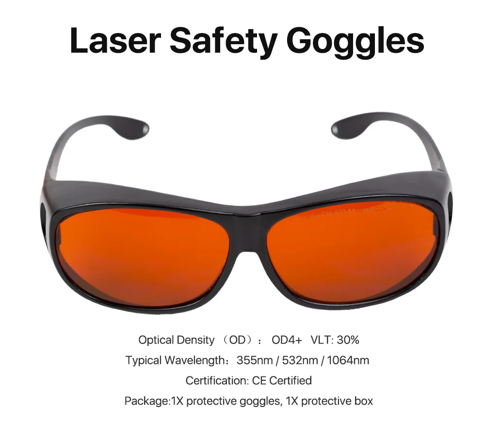 Cloudray UV Green Fiber Laser Safety Goggles Type B Protective 355 ...