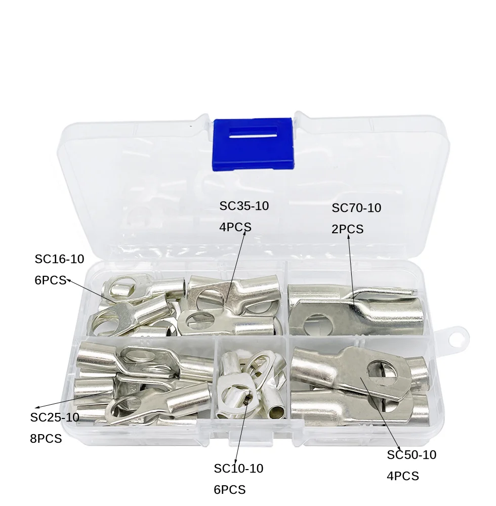 30pcs box-packed SC10-10 SC16-10 SC25-10 SC35-10 SC50-10 SC70-10 Tin ...