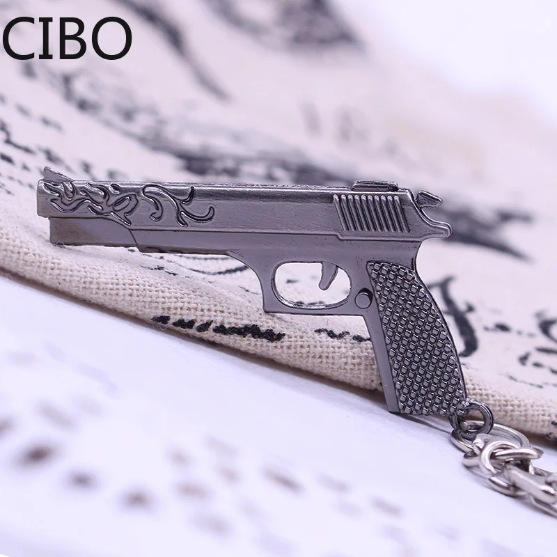 2019 New Miniature Revolver Pistol Weapon Gun With Flower Keychain ...