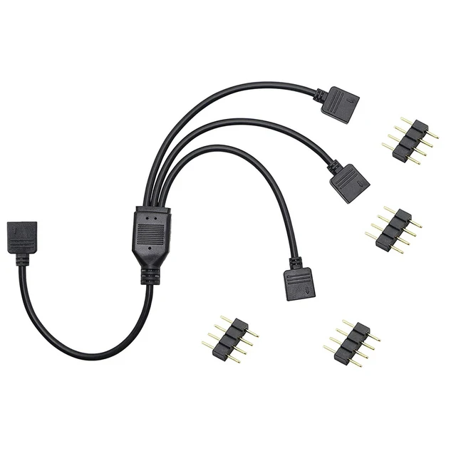 12 V 4 Tűs Rgb Splitter Cable Led Csatlakozó 4Pin Hím Női ...