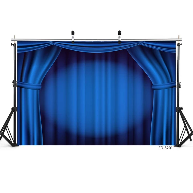 Studio Background Curtains Blue