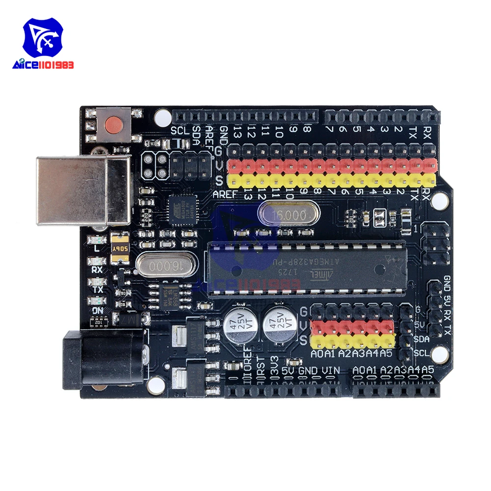 Diymore Dm Series R3 Plus Atmega328p Atmega16u2 Expansion Board Microcontroller Spi Iic For ...
