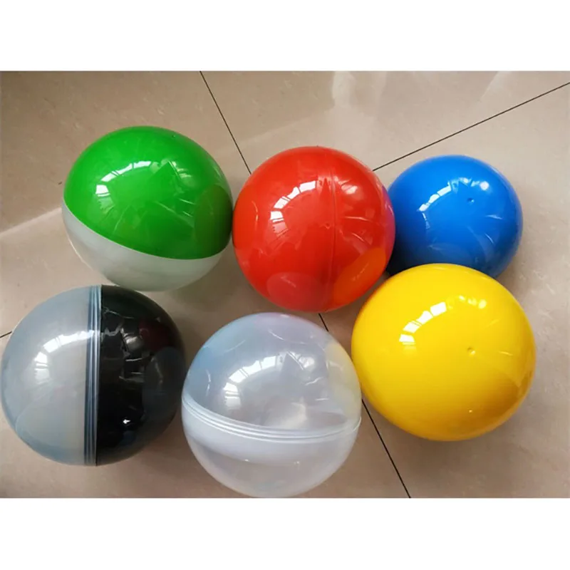 20cm Big Plastic Ball Empty Toy Capsules Half Colored Half Clear ...