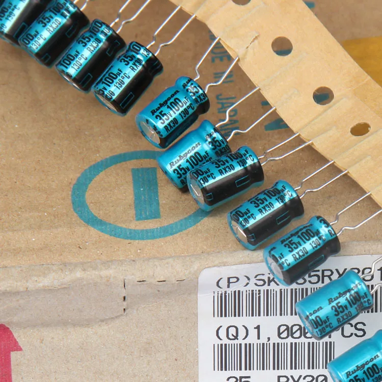 Rubycon-RX30 Series Capacitor Eletrolítico, 130 Graus, Alta Temperatura ...