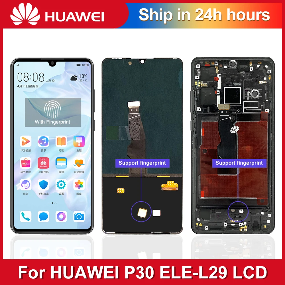 6.1'' Original Lcd Display For Huawei P30 Lcd Support Fingerprint ...