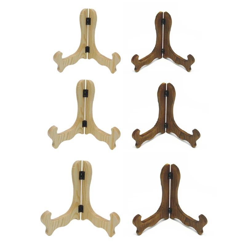 Wooden-Easels-Plate-Holder-Folding-Display-Stand-Dish-Tea-Tray-Photo ...