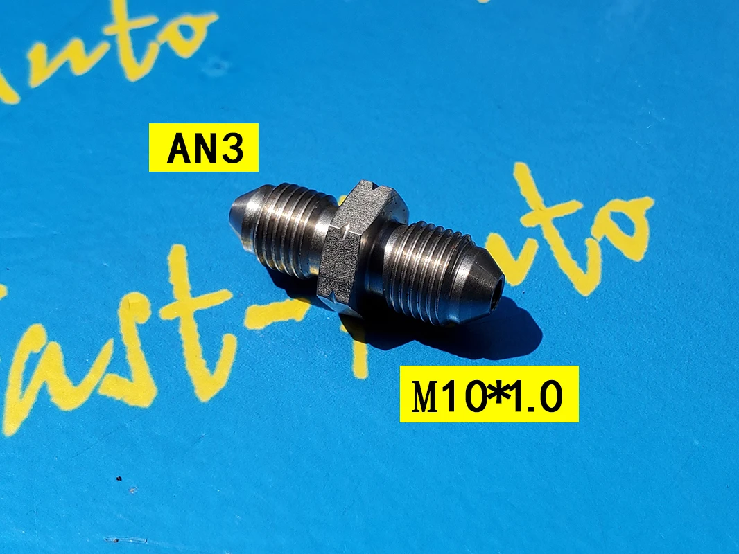 Stainless Steel an3 3an 3/8"-24unf thread size to M10*1.0 Metric ptfe ...