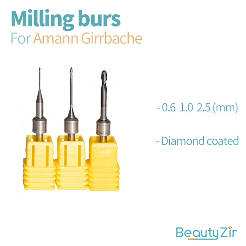Amann Girrbach Dental Burs 2 Pieces Milling Tools Mikro 4x 5x