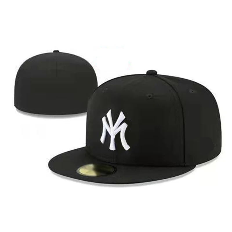 Ny New York Full Closed Closure Fitted Cap Hat Trucker Men Bill Hip Hop ...