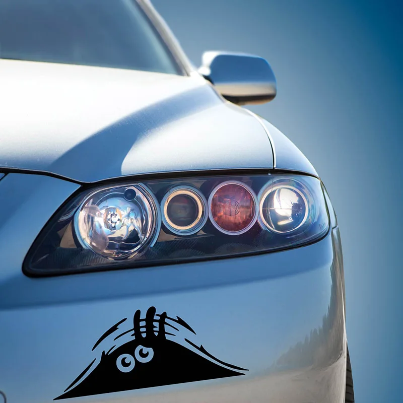 Calcomanías de coche con ojos divertidos|Adhesivos para pared| - AliExpress