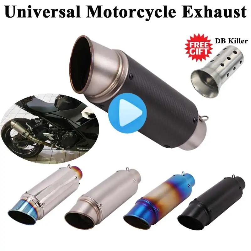 Đa Năng Xe Máy SC Ống Thoát Khí Thoát Đổi GP Nhét 51 Mm DB Sát Thủ Ống ...