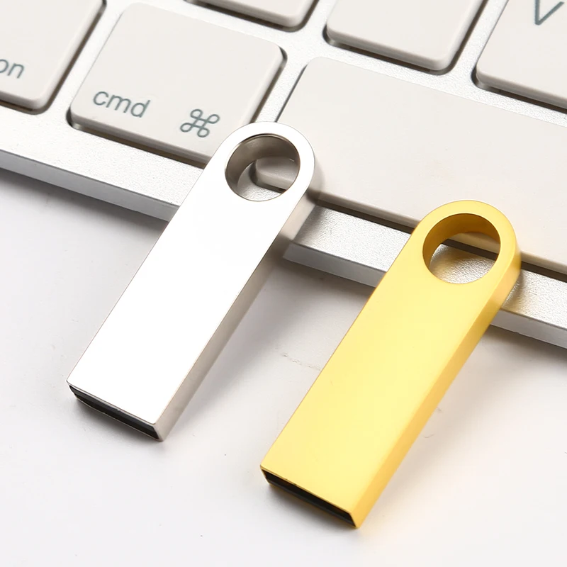 Mini unidad Flash USB 2,0, pendrive de Metal con logotipo personalizado ...