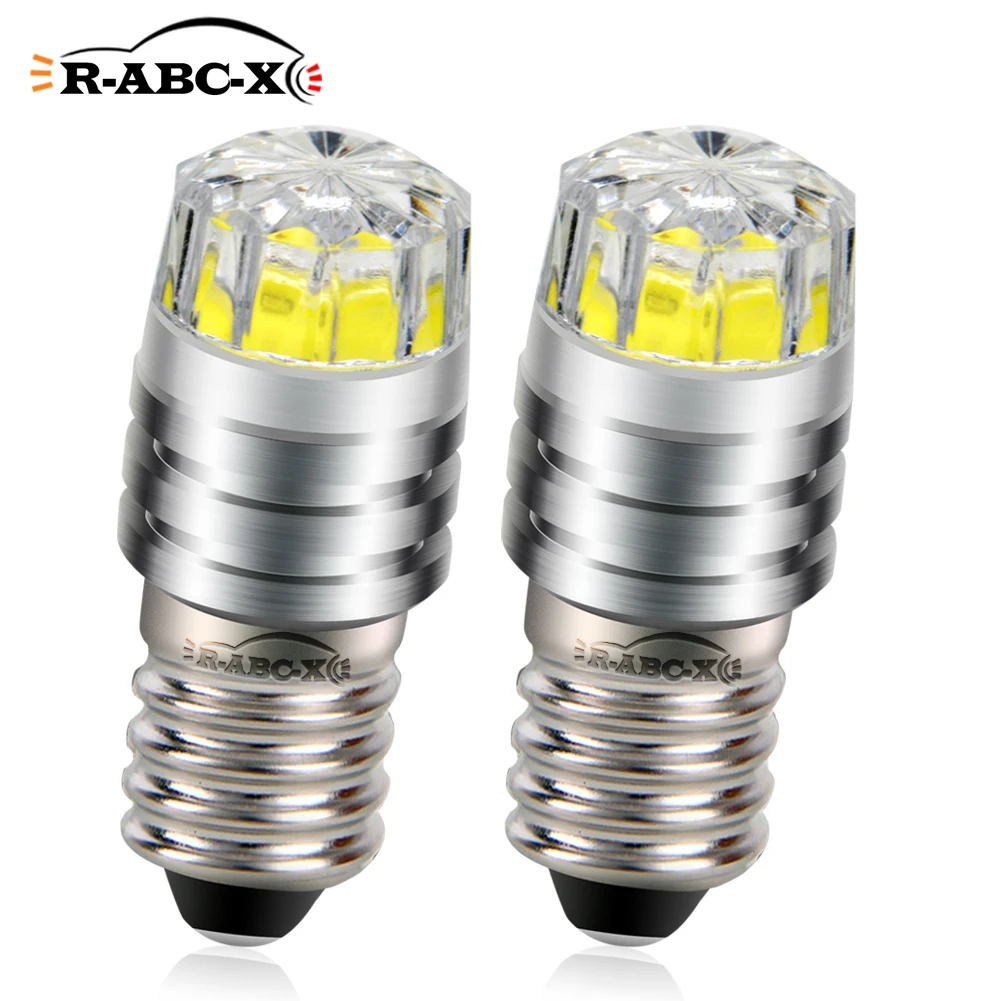 E10 Screw Led Light Cob 2w 3v 6v 12v Dc Motorcycle Auto Car Led ...