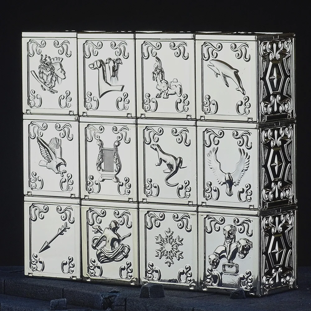 12pcs Saint Seiya Myth Cloth Silver Pandora Box Lizard, Crow, Perseus ...