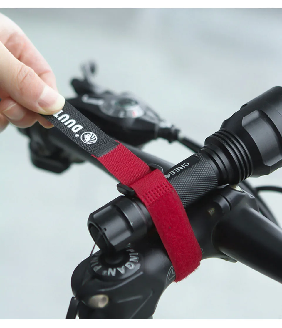 Accessoire vélo,5 couleur vélo Nylon crochet boucle ruban adhésif ...