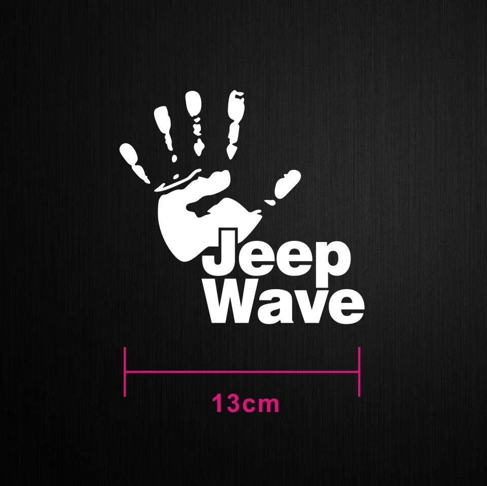 Dawasaru-Funny-Wave-Hand-Car-Sticker-Personality-Waterproof-Decal-for ...