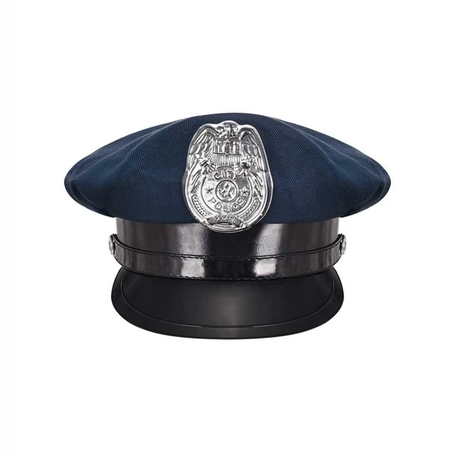 Blue Police Officer Hat