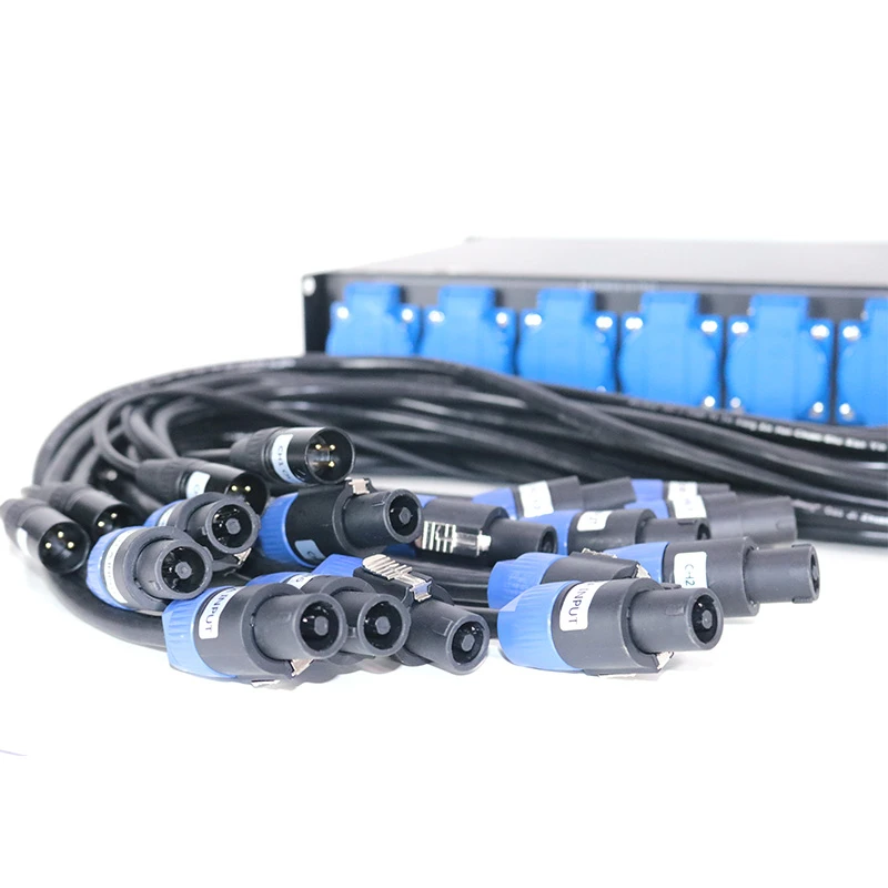 Power supply box power distributor LAS4+8 for lighting and sound system,
