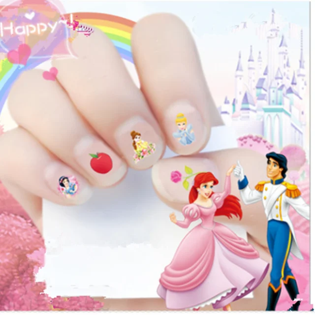 Disney Princess Toe Nail Art