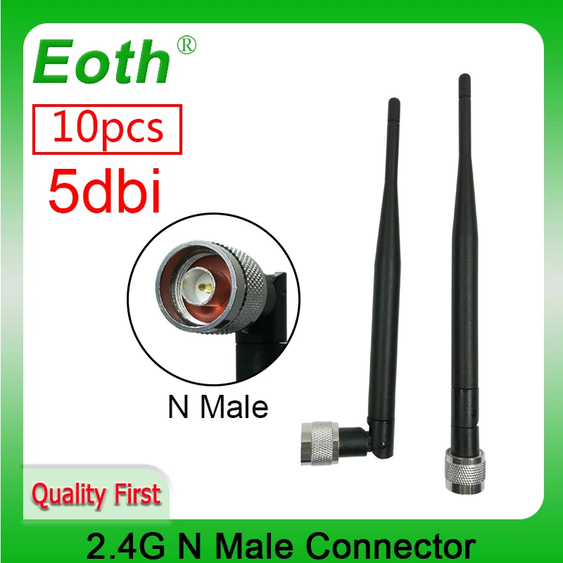 Eoth 10pcs/lot 2.4ghz Lte 4g 5dbi Antenna Modem 3g 4g Aerial N Male ...
