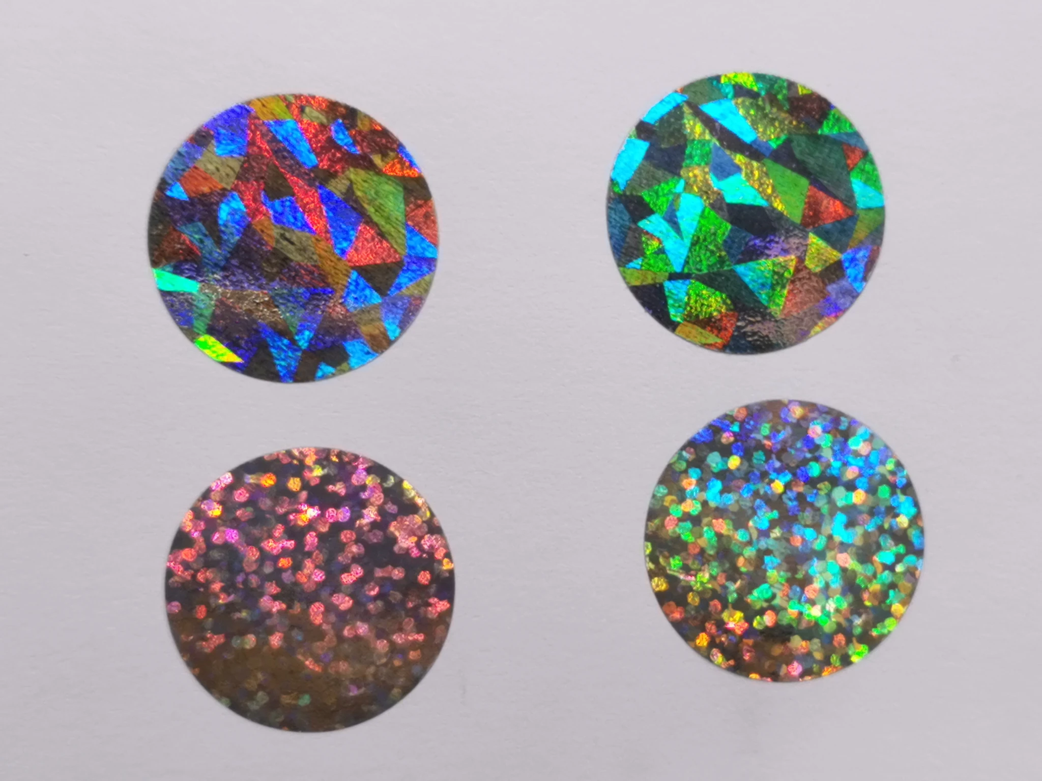 300pcs 1"inch Round Scratch Off Stickers 25*25mm Diamond Laser Color ...