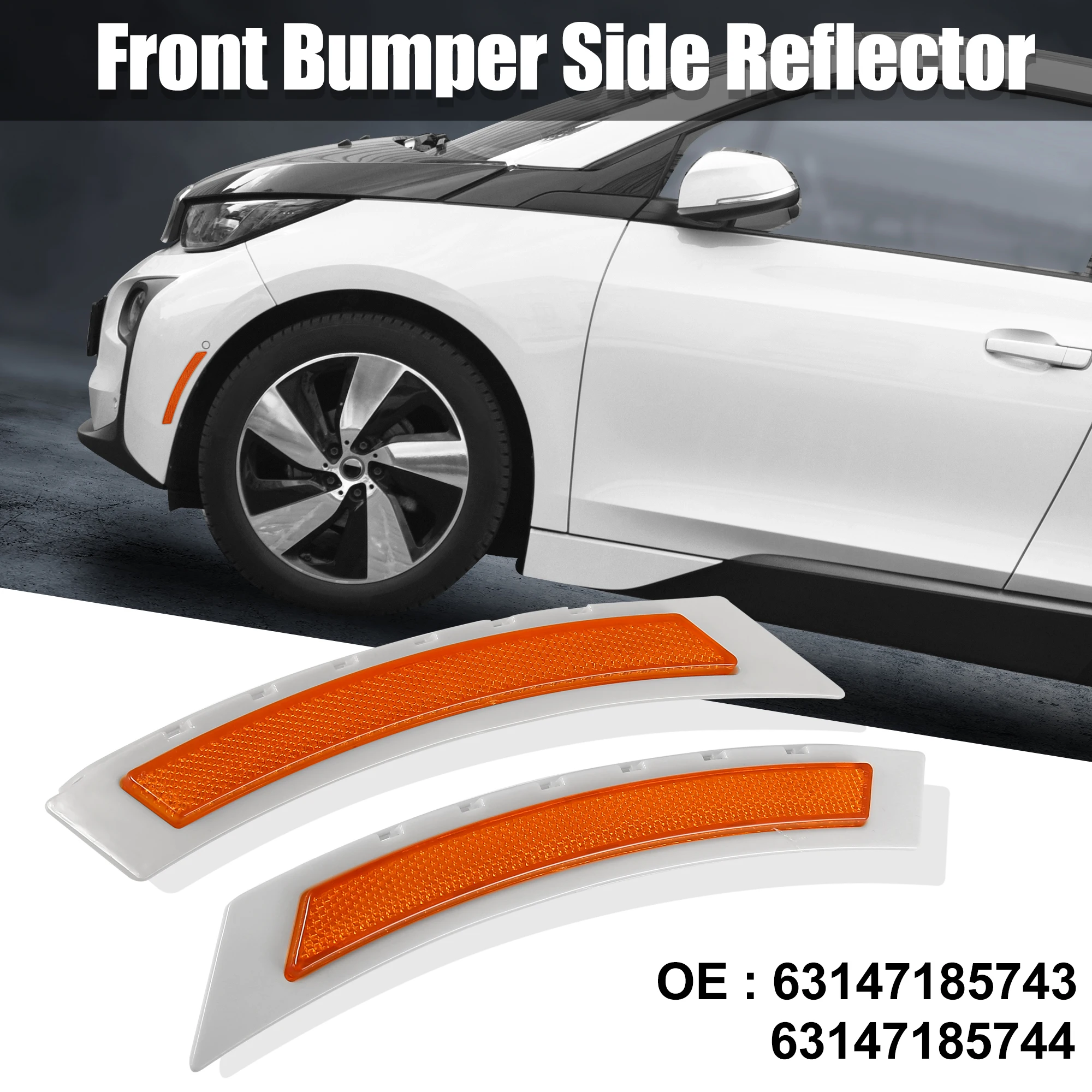 X-Autohaux-1Pair-Front-Bumper-Reflector-Light-Side-Fender-Marker ...