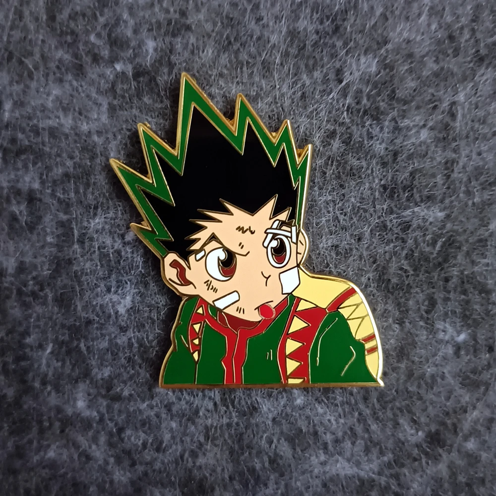 Funny-Cute-Gon-Freecss-Hard-Enamel-Pin-Cartoon-Rebellious-Boy-Metal ...