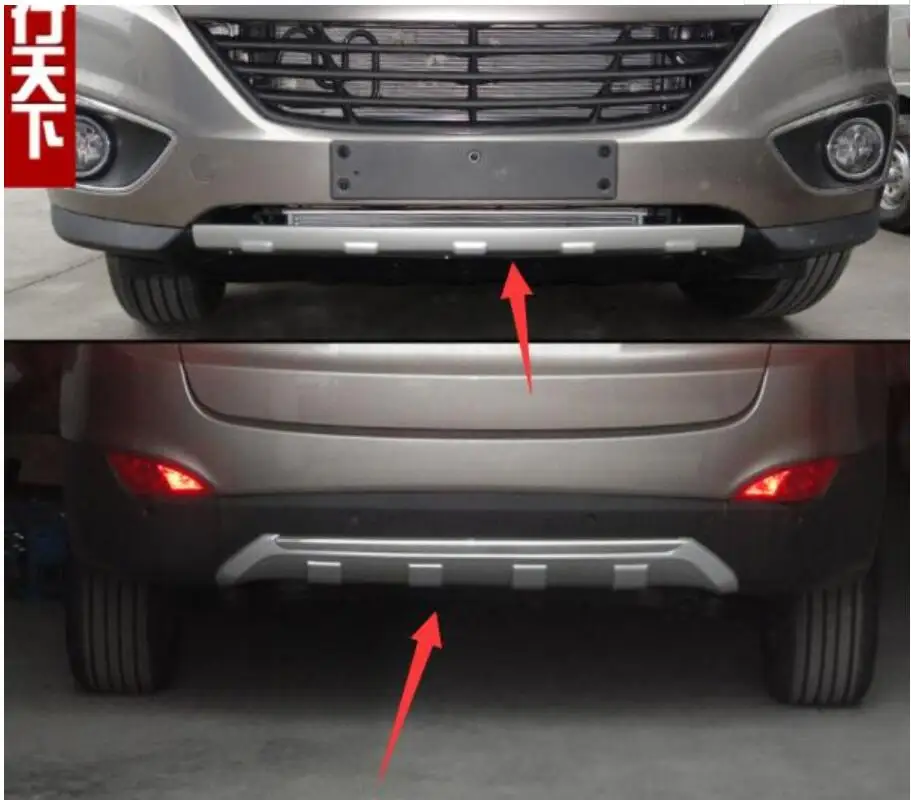 ABS-front-and-rear-Bumper-Protector-Skid-Plate-cover-fit-for-hyundai ...
