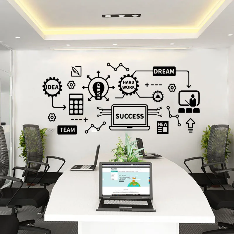 Large-Office-Teamwork-Success-Hard-Work-Wall-Sticker-Dream-Team ...