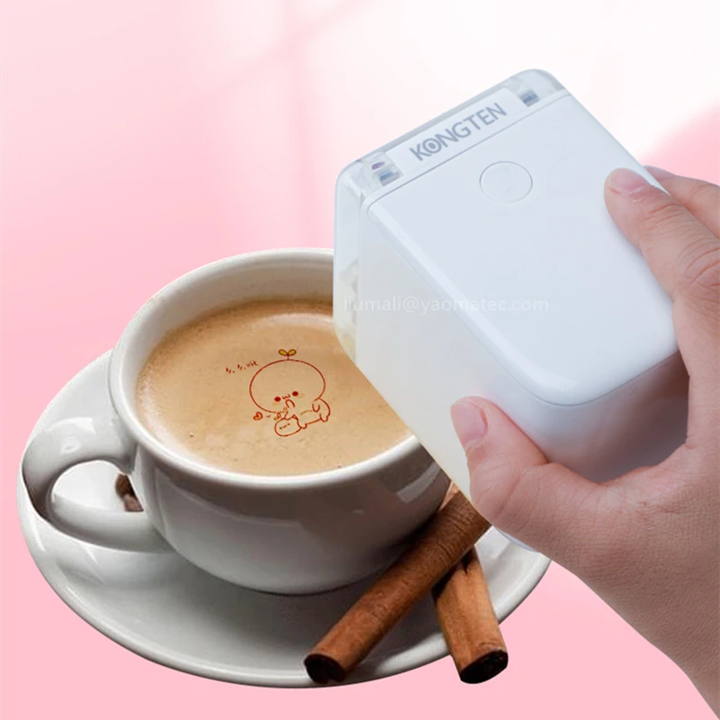 Coffee Print Handheld Inkjet Printer Handheld Edible Food Printer In ...