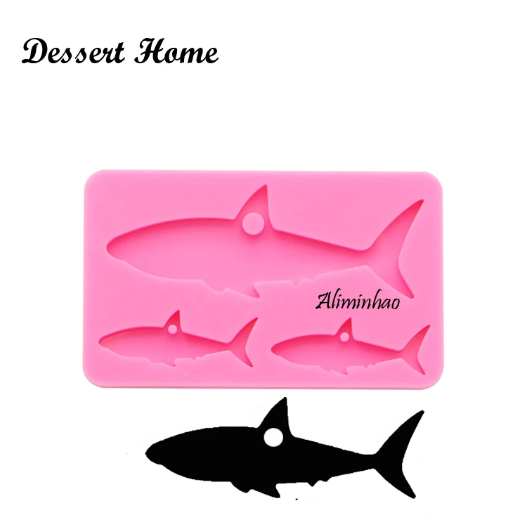 DY0102 epoxy resin molds Shark family mold for keychains Jewelry ...