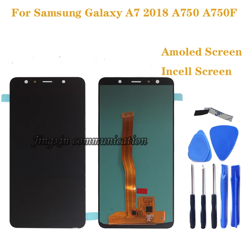 Amoled incell Display For Samsung Galaxy A7 2018 A750 A750F LCD Display SM-A750F A750FN A750G ...