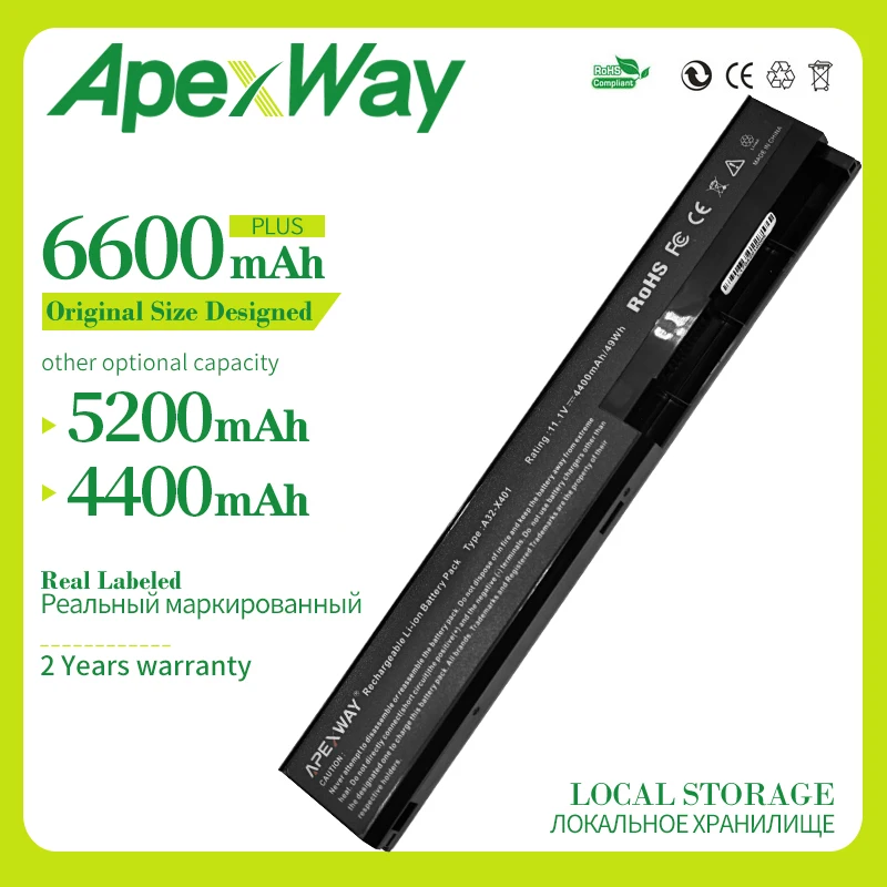 Apexway 11.1V X501a Battery for Asus A31-X401 A32-X401 A41-X401 A42 ...