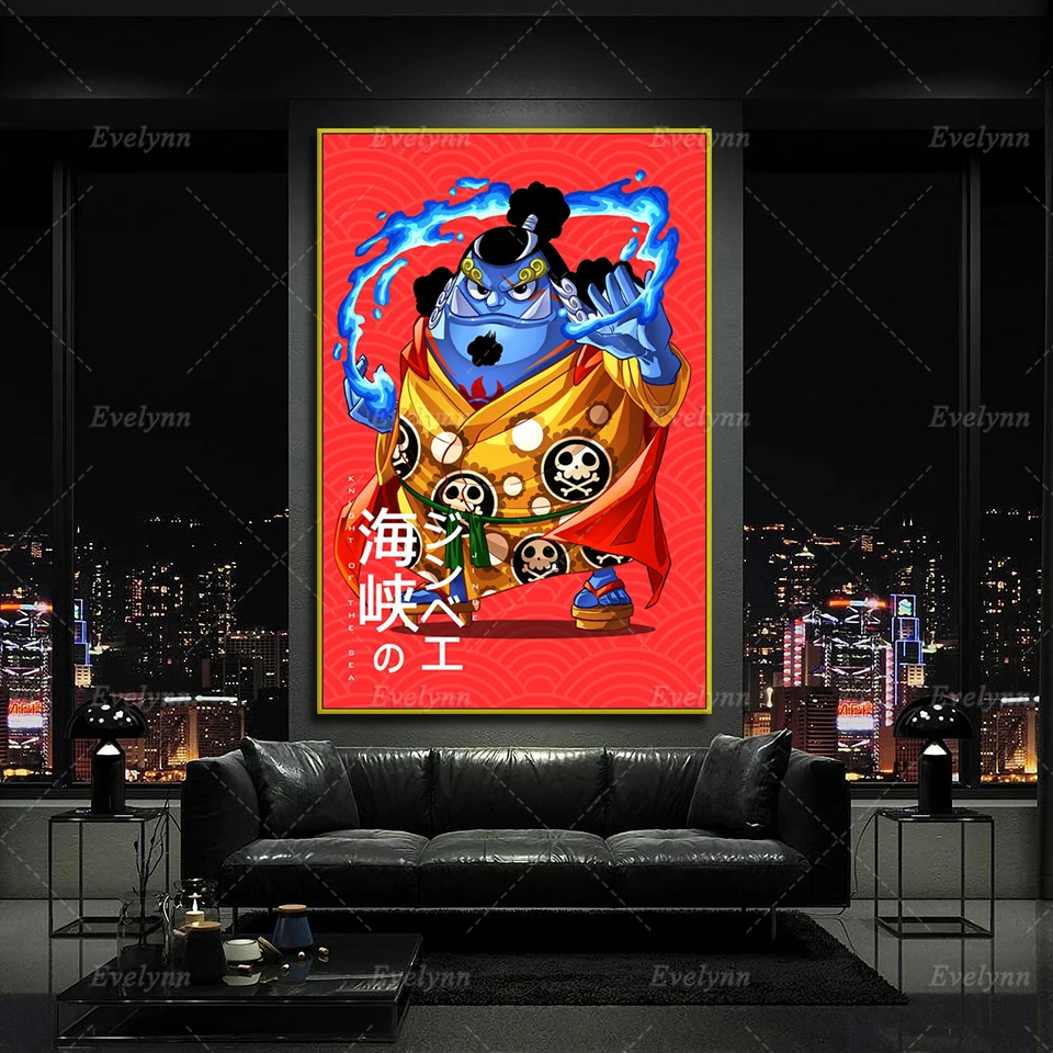 One Piece Jinbe Canvas Poster | One piece Merchandise | Up to 80% Off ...