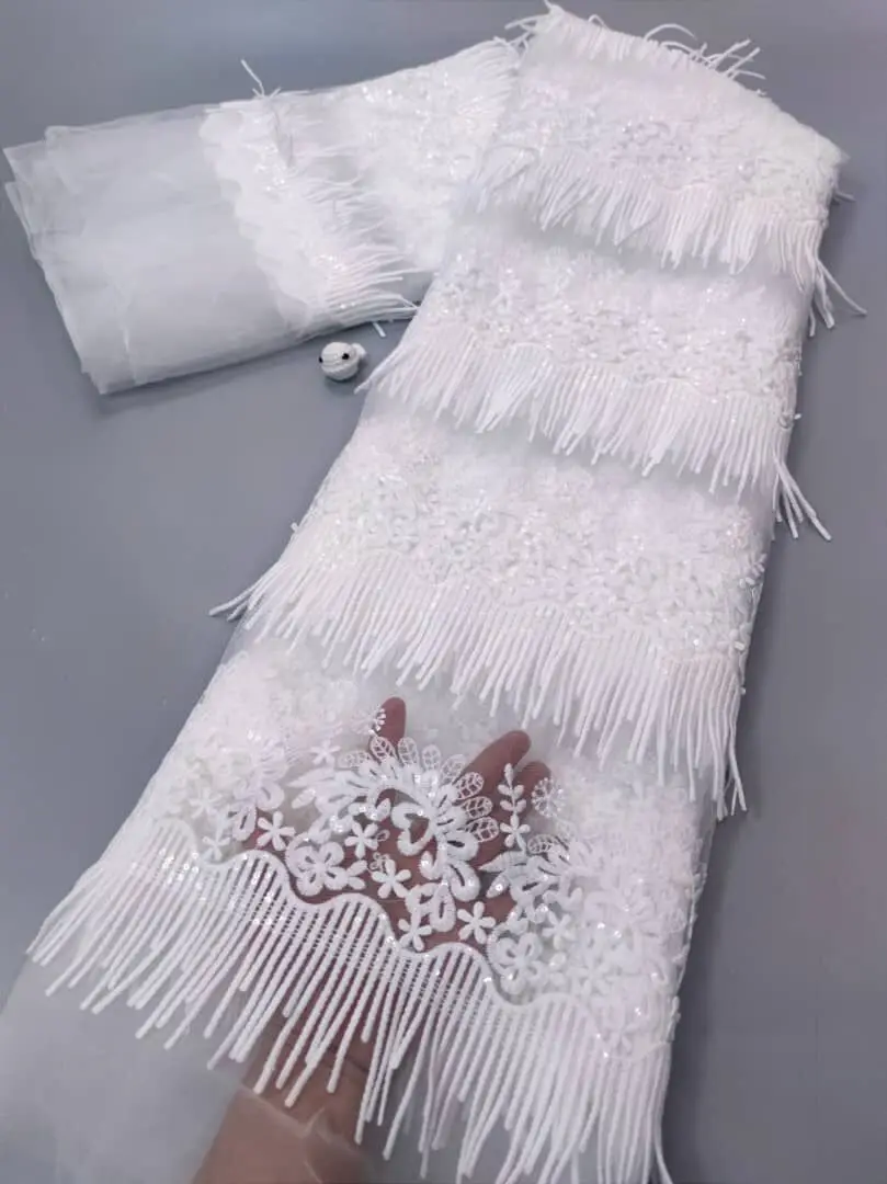African-Lace-Fabric-2022-High-Quality-Lace-French-Mesh-Fabric-Beaded ...