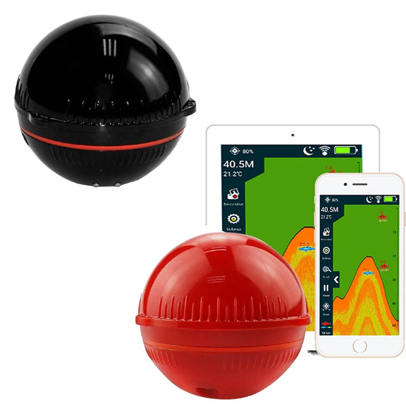 Bluetooth Wireless Sonar Portable Sonar Fish Finder Depth Sea Lake Fish ...