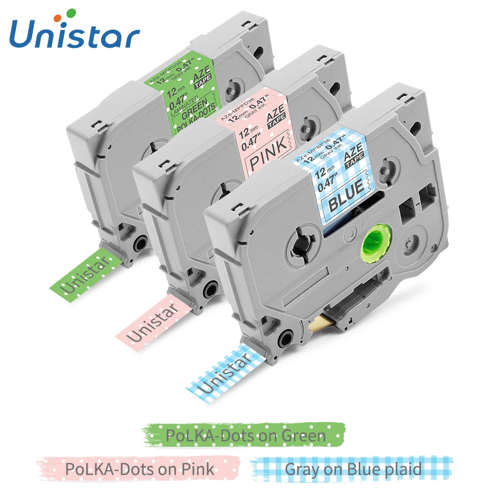 Unistar-12mm-Lovely-Pattern-Label-Tape-Compatible-for-Brother-Label ...