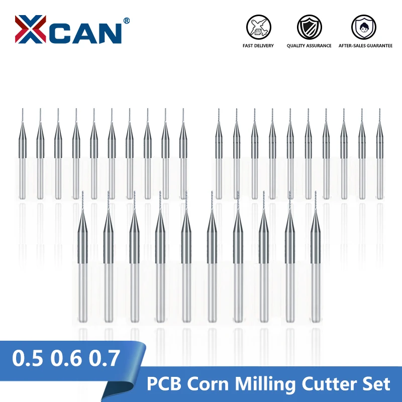 XCAN-PCB-Milling-Cutter-Set-Carbide-End-Mill-CNC-Mill-Bit-Router-Bit-3 ...
