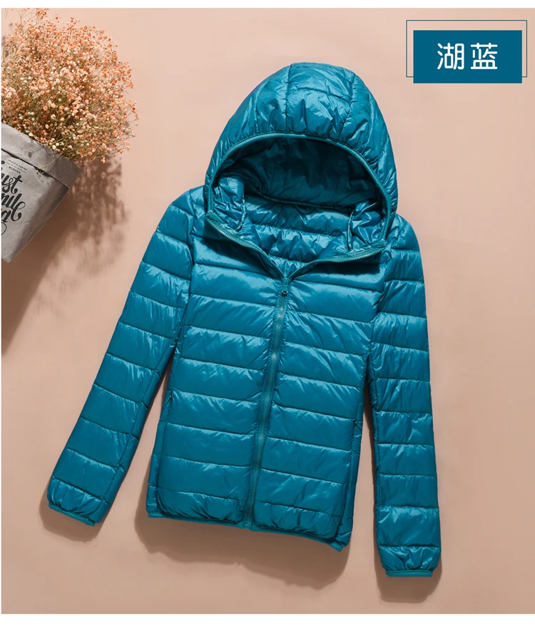 Doudoune femme col rond confortable manches longues Décontracté mode Épais chaud couleur unie ...