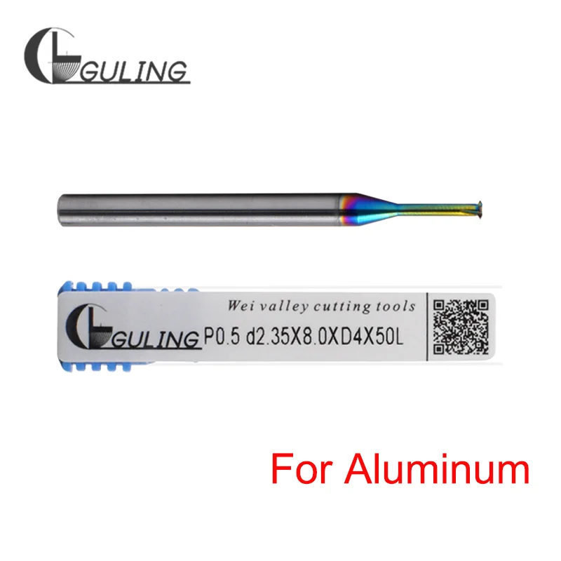 CNC 60Degree Tungsten Steel Single tooth Thread Milling Cutter M1 M1.2 ...