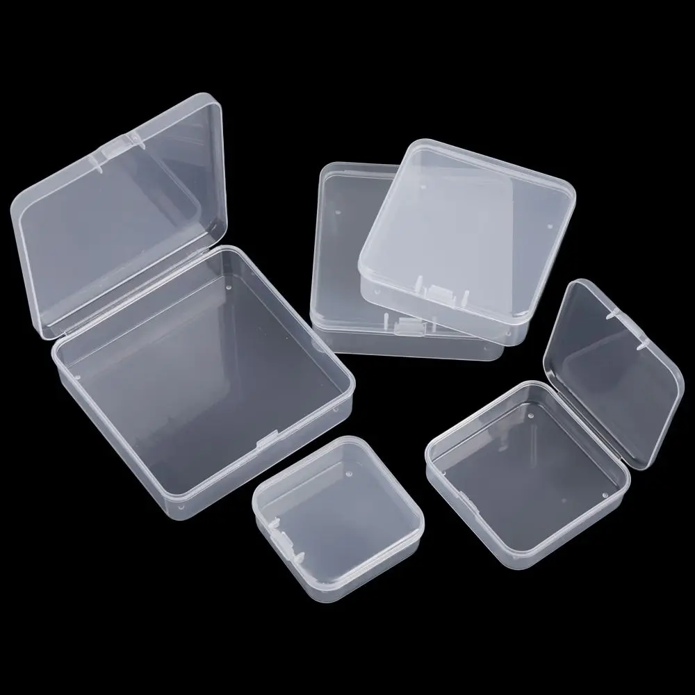 Mini-Plastic-Box-Rectangular-Transparent-Storage-Boxes-Dustproof ...