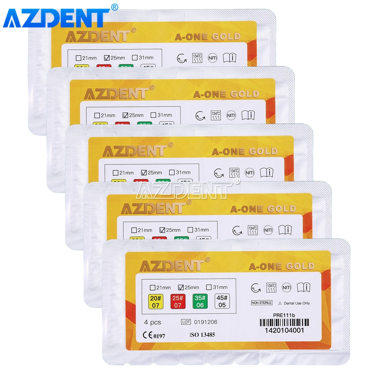 5 Boxes Azdent Dental Reciprocating Endodontic Root Canal Niti File ...