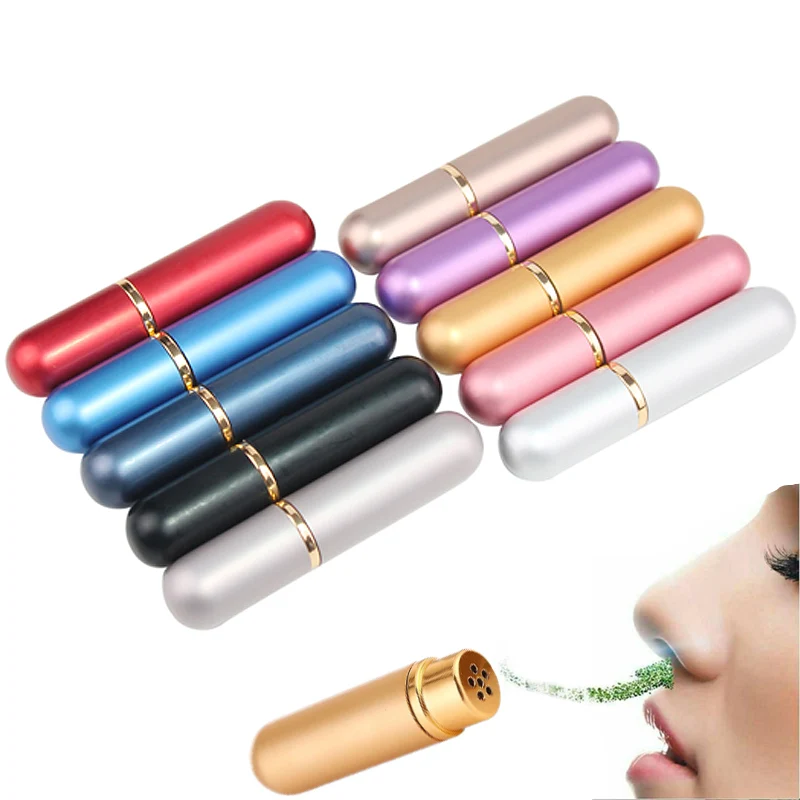 10pcs 10 Colors Essential Oil Aluminum Premium Blank Nasal Inhaler ...